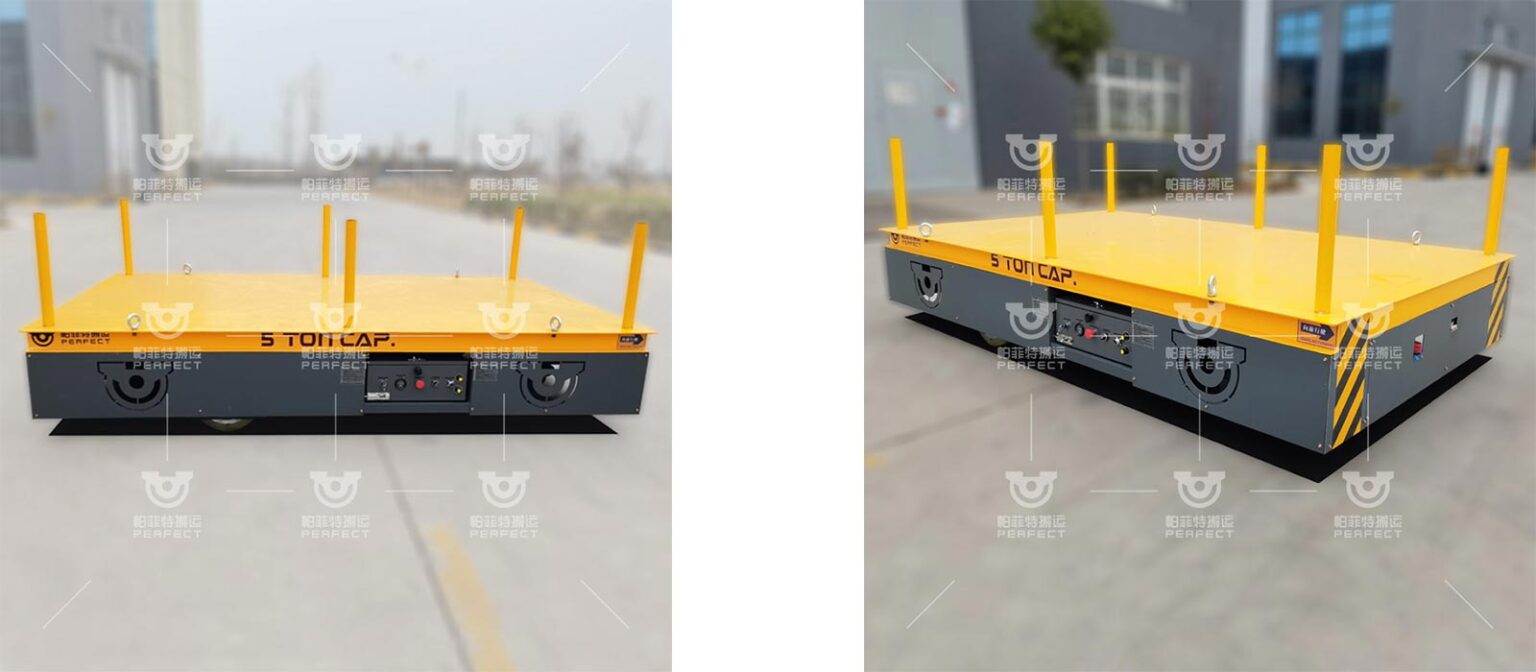 5-ton battery-powered trackless transfer car transport mold--Perfte ...